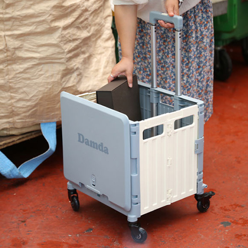 Damda｜PLUS 四輪摺疊購物車-容量65L_米色 | 有.設計 uDesign