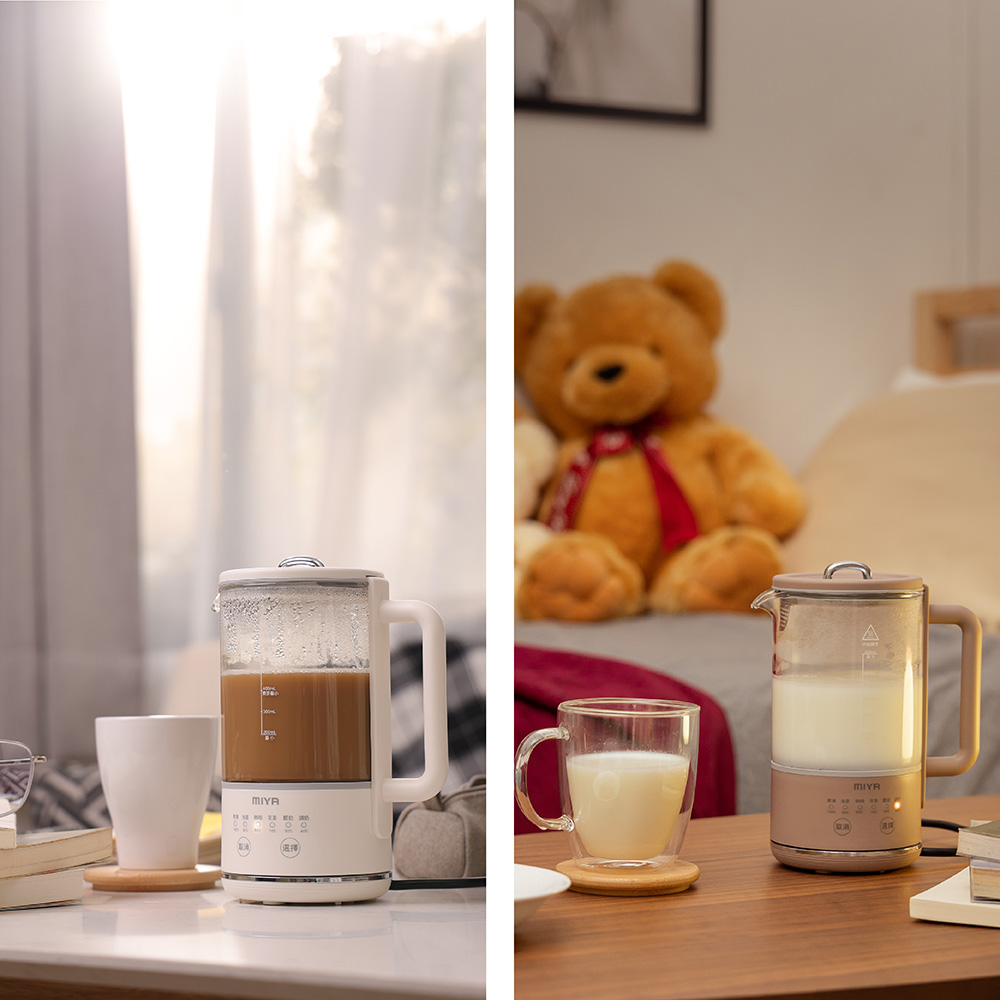 JWAY｜MIYA 溫控美顏玻璃養生壺/快煮壺 MY-KT222-藕粉色 | 有.設計 uDesign