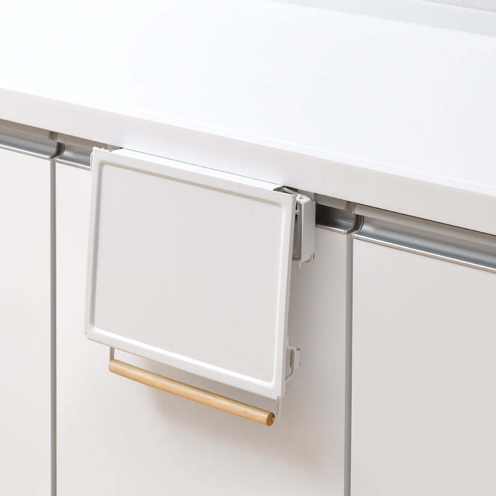 日本和平｜Flowto可收合廚櫃門掛式多功能置物檯RG-0451 | 有.設計 uDesign