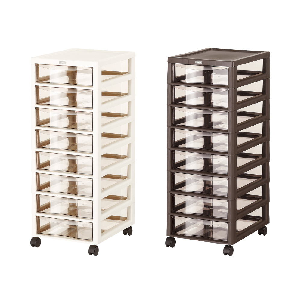 日本JEJ ASTAGE｜Aplos文件小物收納櫃 B4深型8層(附輪) | 有.設計 uDesign